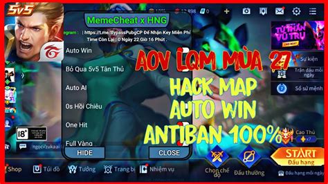 Hack Map Aov Vn Mod Menu Mùa 27 Full Chức Năng Ntt Gameandroid Youtube