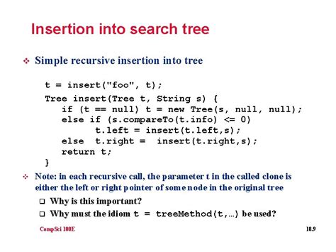 binary trees v linked lists efficient insertiondeletion inefficient