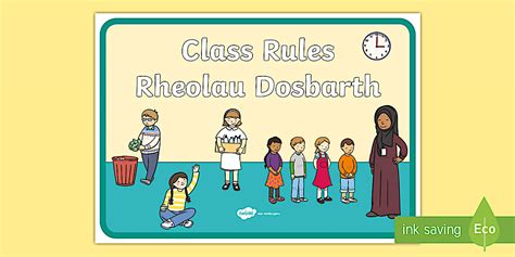 Class Rules Display Poster Twinkl