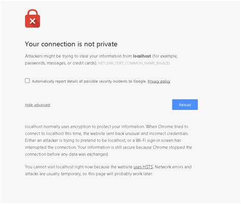 Fiddler Chromethe Website Uses Hsts Network Errorsthis Page Will
