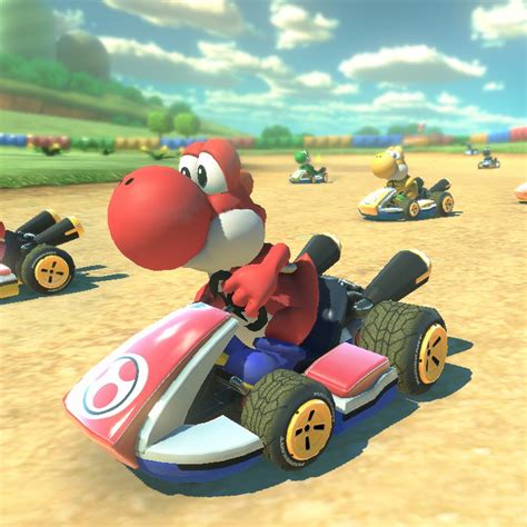 Mario Kart 8 Artwork Yoshi