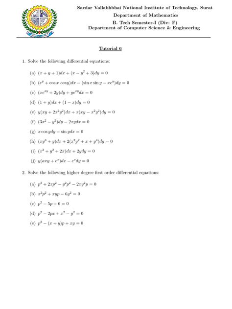 tutorial 6 pdf