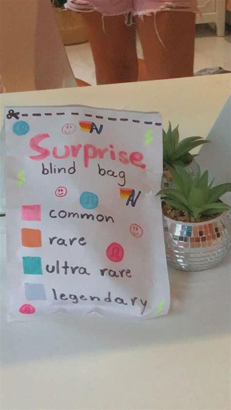 Blind Bag Diy Notebook Cumpleaños Persianas Manualidades Creativas
