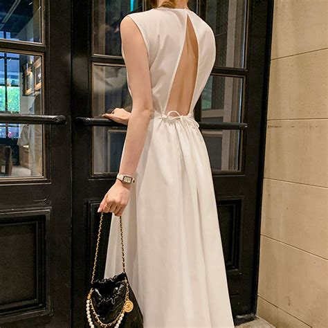 2컬러 나시 롱원피스 민소매 뷔스티에 라운드넥 뒷트임 스트링 밴딩 리본 스트랩 끈 A라인 면 하객룩 결혼식 바캉스 공주 캉캉 반팔 긴팔 임부복 빅사이즈 무지 체크 스봉 원피스