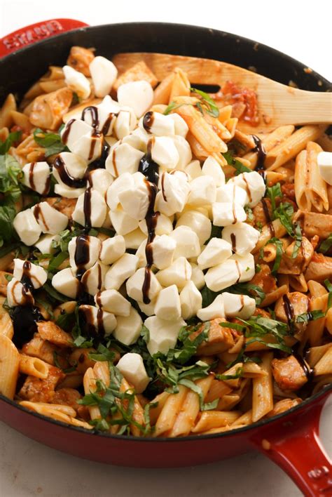 Chicken Caprese Pasta Wellness By Kay