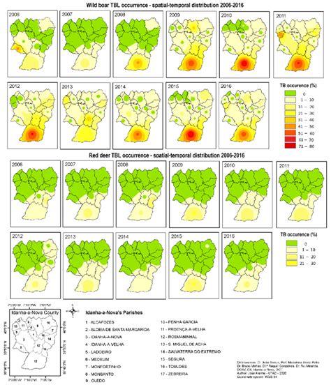 Tb Occurrence Spatial Temporal Distribution Within Idanha A Nova County