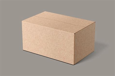 Premium Vector A Brown Square Blank Box For Advertising