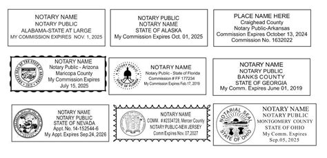 Sample Notary Signature Stamp Notary Public Equipment Department Of