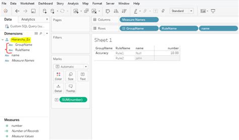 How To Merge Two Columns From Two Different Data Source And Create A Hierarchy With 3rd Column