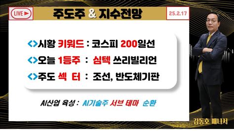 Mbn골드 김동호 매니저 코스피 200일선 근접 개별종목 순환 지속 Ai 반도체 Youtube