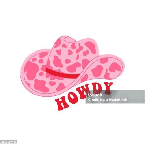 암소 무늬가 있는 레트로 카우걸 모자 안녕하세요 따옴표 카우보이 서부와 와일드 웨스트 테마 모자 모자류에 대한 스톡 벡터 아트 및 기타 이미지 Istock