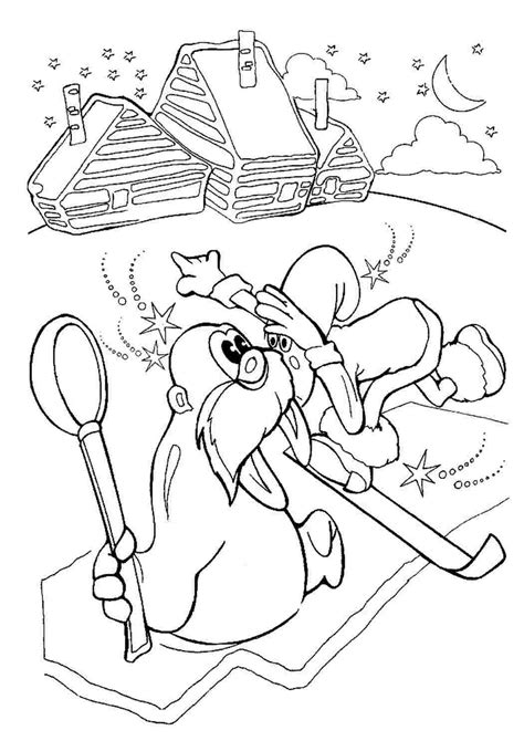 Раскраски Раскраска Раскраска Дядя Федор с друзьями нашли клад распечатать Онлайн раскраски