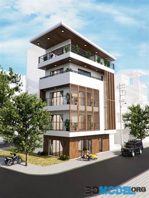 3d Model 3d Exteriors House By Vu Long