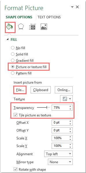 How To Insert A Printable Background Image In Excel