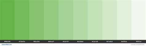 Tints Of Apple Color 66b348 Hex Hex Farbpalette Farbpalette Palette