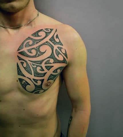 50 Tribal Chest Tattoos For Men