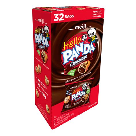 Meiji Hello Panda Chocolate 32pk 075oz Multipack Meiji America