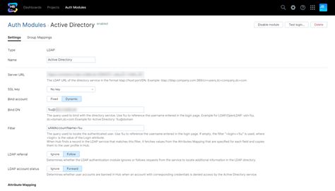 Active Directory Auth Module Hub Documentation