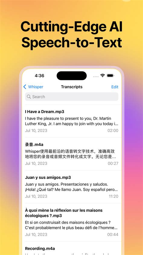 whisper transcribe dictation for iphone download