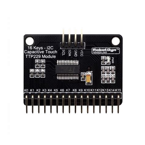 16 Keys Capacitive Touch Ttp229 Module I2c For Arduino Everything Pi