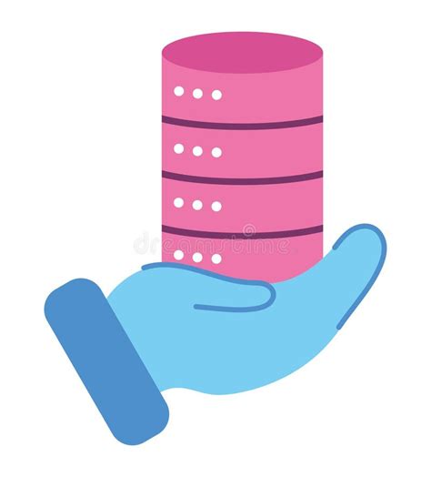 Database Server On Hand Stock Illustration Illustration Of Relationships 300820691