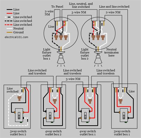 4 Way Switch Diagram Multiple Fixtures Legrand 3 Way Switch