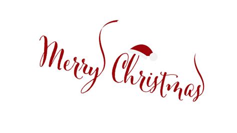 메리 크리스마스 빨간 글자 비문 고립 된 배경 배너 엽서 포스터 디자인 요소 벡터 일러스트레이션 크리스마스에 대한 스톡 벡터 아트 및 기타 이미지 Istock