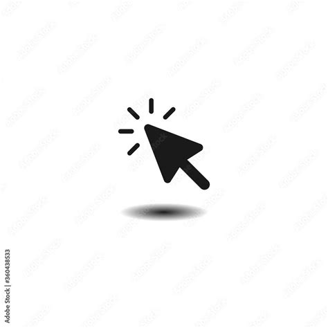 Cursor Pointer Icon Vector Cursor Arrow Icons In A Trendy Flat Design Stock Vector Adobe Stock