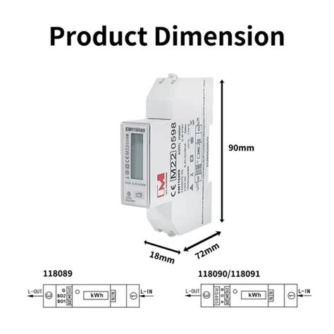 Single Phase Three Phase Mid Rs485 Modbus Bidirectional Pv Solar Watt Meter Ev Charger Electric