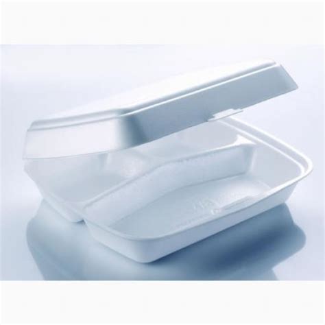 Fp10 White 9 Burger Box Foam Polystyrene Containers
