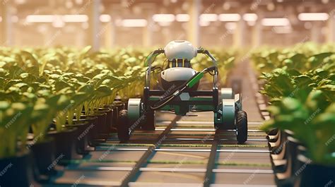 Premium Ai Image Modern Agricultural Automation System Technologies For Growing Plants
