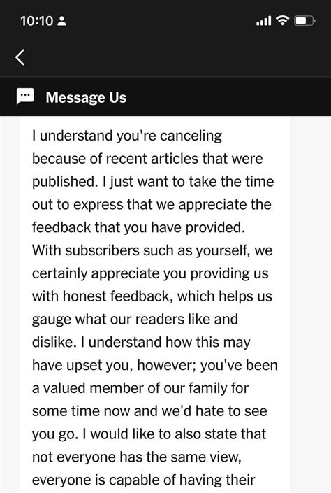 William Mcdonald On Twitter Nyt Cancelation Message Nytimes Really Wow Youre Terrible