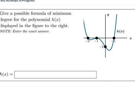 solved give a possible formula of minimum degree for the