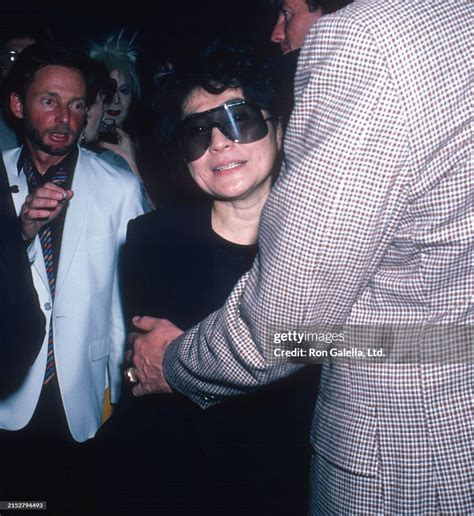 Japanese Artist Musician And Activist Yoko Ono Attends Her Son Sean