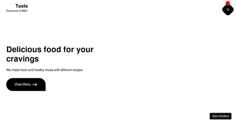 Food Ordering Website Codesandbox