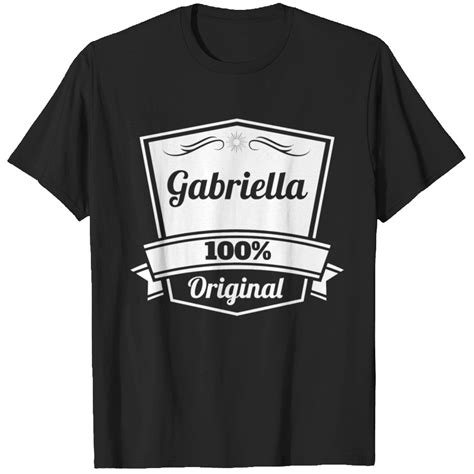 Gabriella Gift Gabriella Personalized Name Birthda T Shirt Men S Heavyweight T Shirt S Black