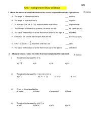 Mastering Math Concepts: Slope, Simplification, and Evaluation | Course Hero