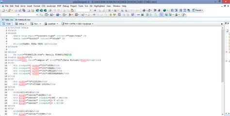 My Dhika Cara Membuat Tabel Menggunakan Php Designer