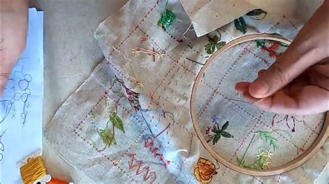 프랑스자수기초 Woven Wheel Stitch 자수 패션 서양자수 프랑스 자수 기초 스티치북 스티치 배우기 Youtube