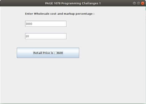 Retail Price Calculator Create A Javafx Application Where T Quizlet