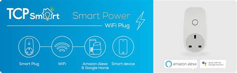 TCP Smart Plug UK White With App Wifi Works With Alexa Google Home Siri Shortcuts Voice