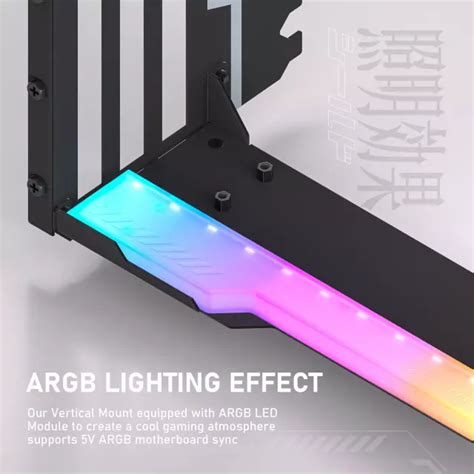 Ezdiy Fab Argb Shield Vertical Gpu Mount с цена 129 00 лв Gplay Bg