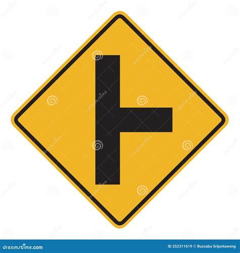 Three Intersection Sign Stock Illustration Illustration Of Design 252311619