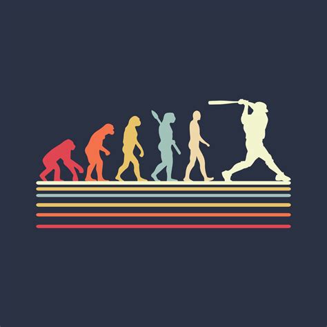 Evolution Baseball T Shirt 23097150 Vector Art At Vecteezy