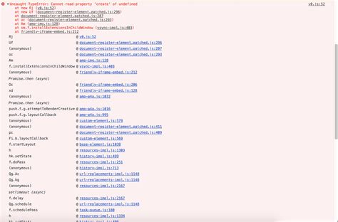Error Cannot Read Property Create Of Undefined · Issue 16052 · Ampprojectamphtml · Github