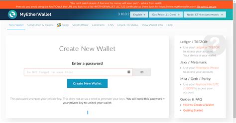 How To Create An Ethereum Eth Wallet Address