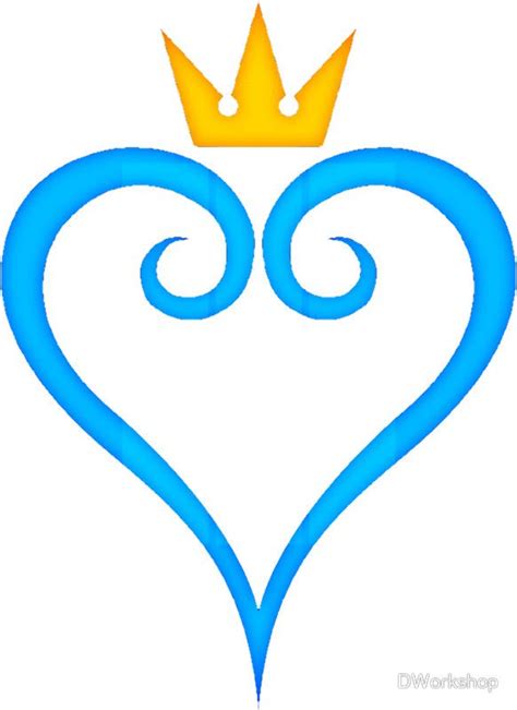 Kingdom Hearts Heart And Crown Symbol Tattoo