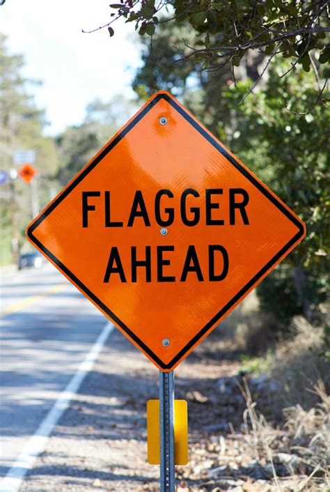 Flagger Ahead Signs High Visibility Mutcd Compliant Signs Traffic