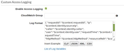 Feature Add Option For Api Gateway Custom Access Logging · Issue 1665 · Miserlou Zappa · Github