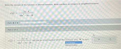 Solved Write The Domain Of The Function In Interval
